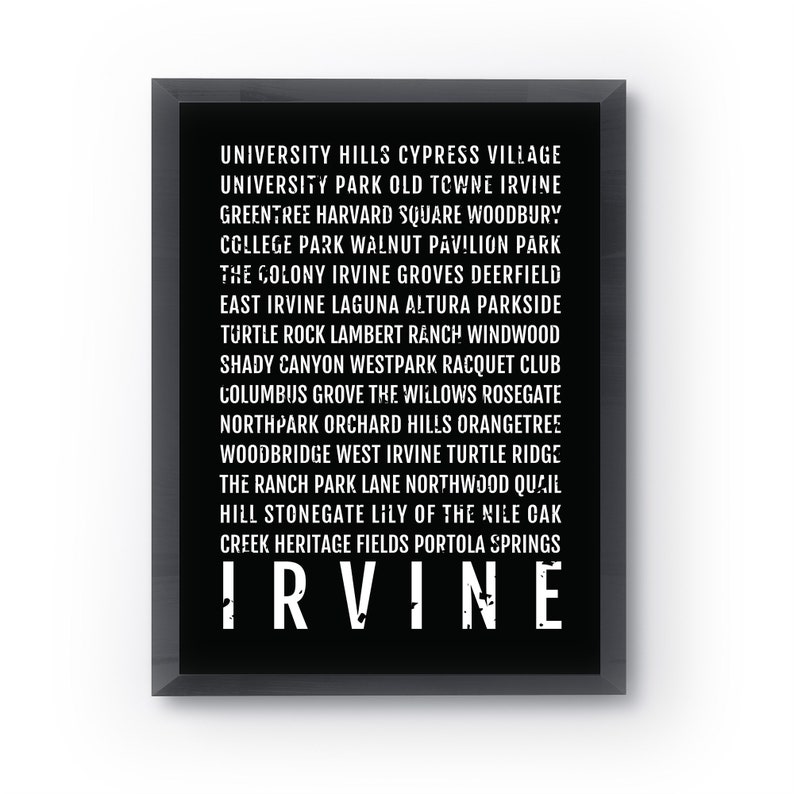 Irvine Print Irvine Subway Sign Poster California Wall Art - Etsy