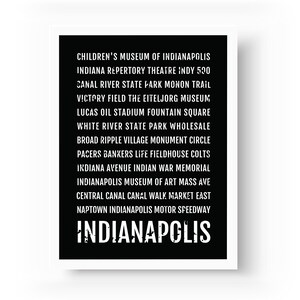 Indianapolis Print Indianapolis Subway Sign Poster Indiana | Etsy
