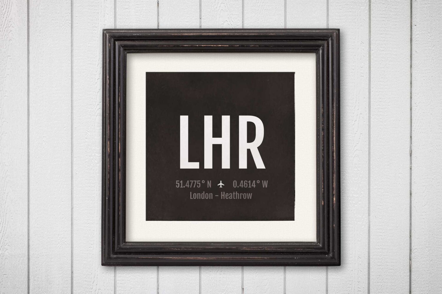 London Heathrow Airport Code Print LHR Aviation Art UK | Etsy