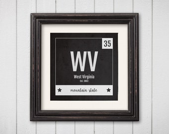 West Virginia Table - Etsy