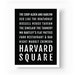 Harvard Square Print Cambridge Subway Sign Poster Boston - Etsy