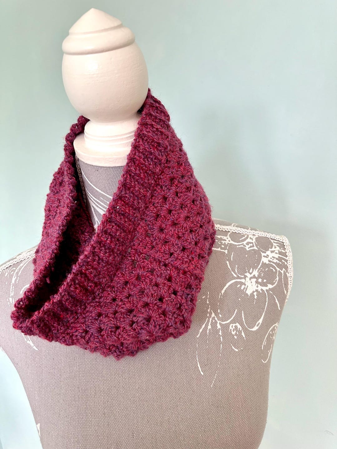 Crochet Cowl | Crochet Granny Square Cowl - Etsy UK