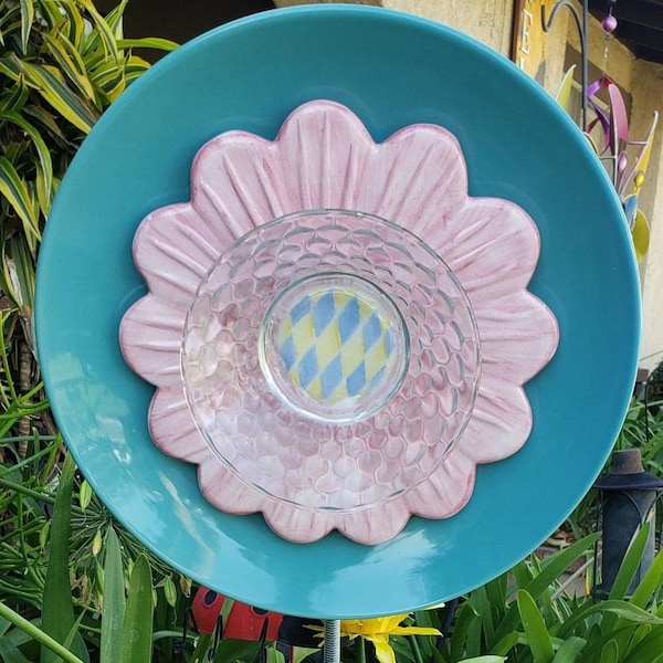 Glass Plate Flower - Etsy
