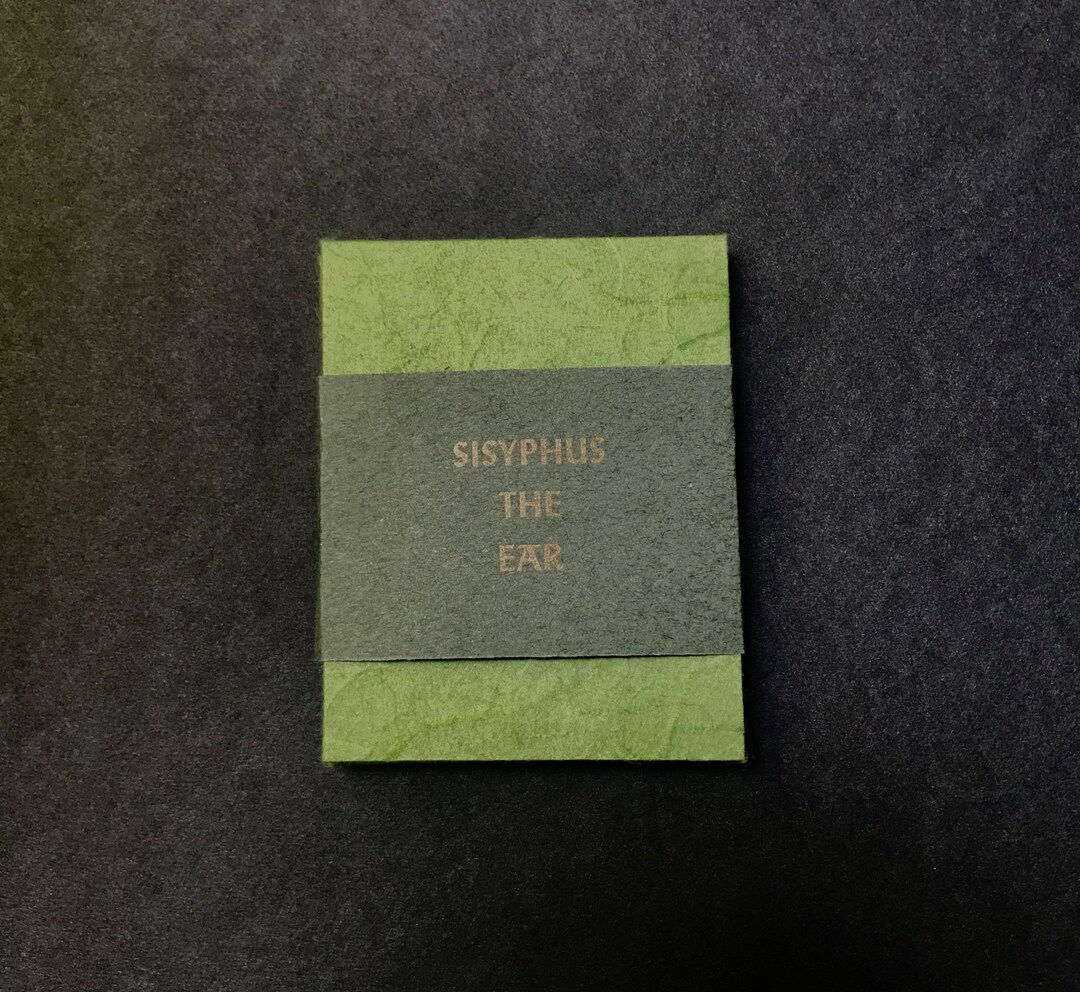 Sisyphus the Ear - Ear Accordion Book With Letterpress Bellyband - Etsy