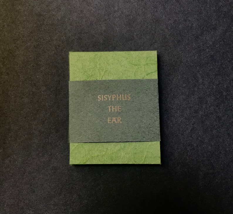 Sisyphus the Ear - Ear Accordion Book With Letterpress Bellyband - Etsy