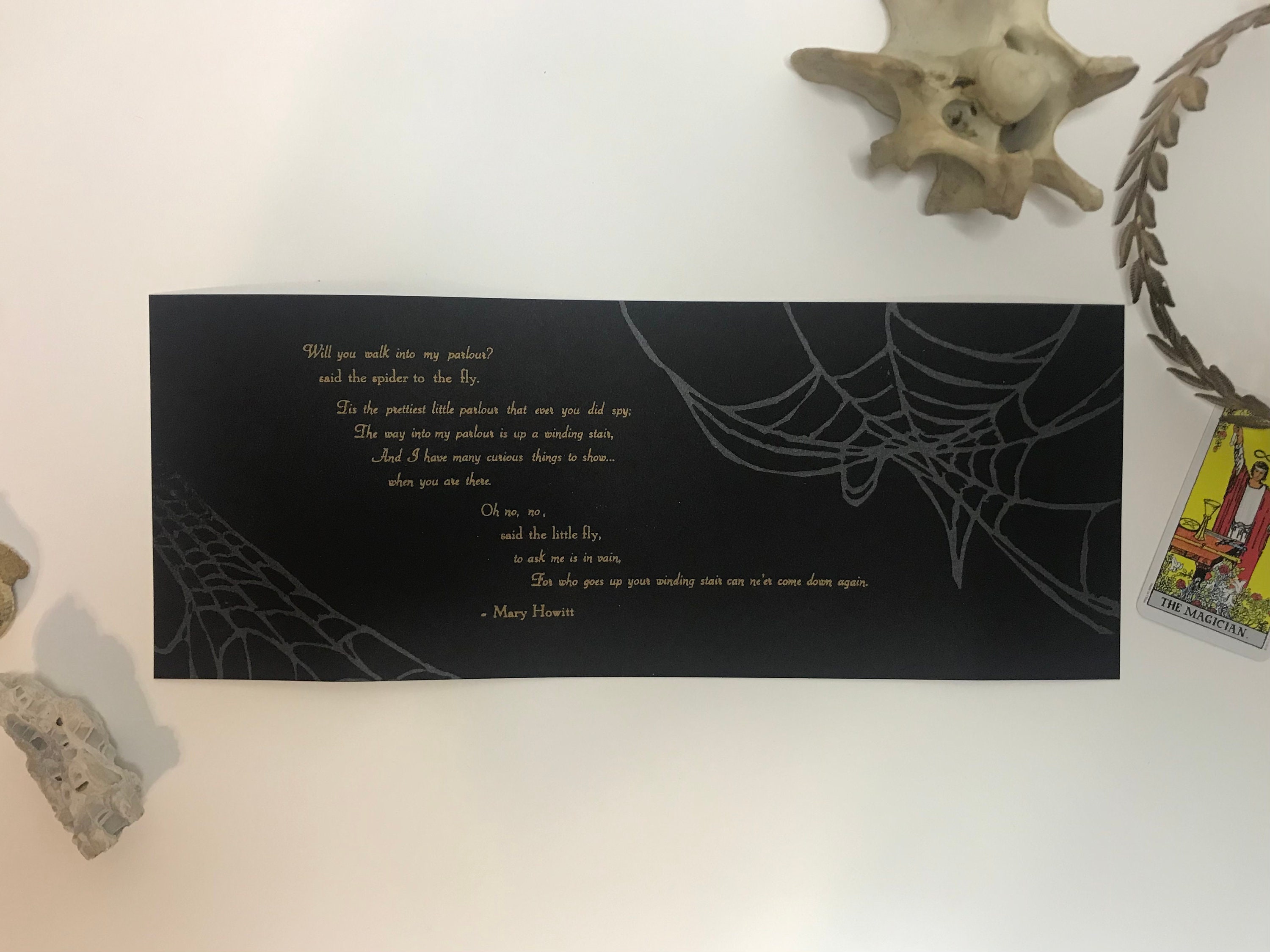 The Spider and the Fly - Poem by Mary Howitt Printed on Letterpress ...