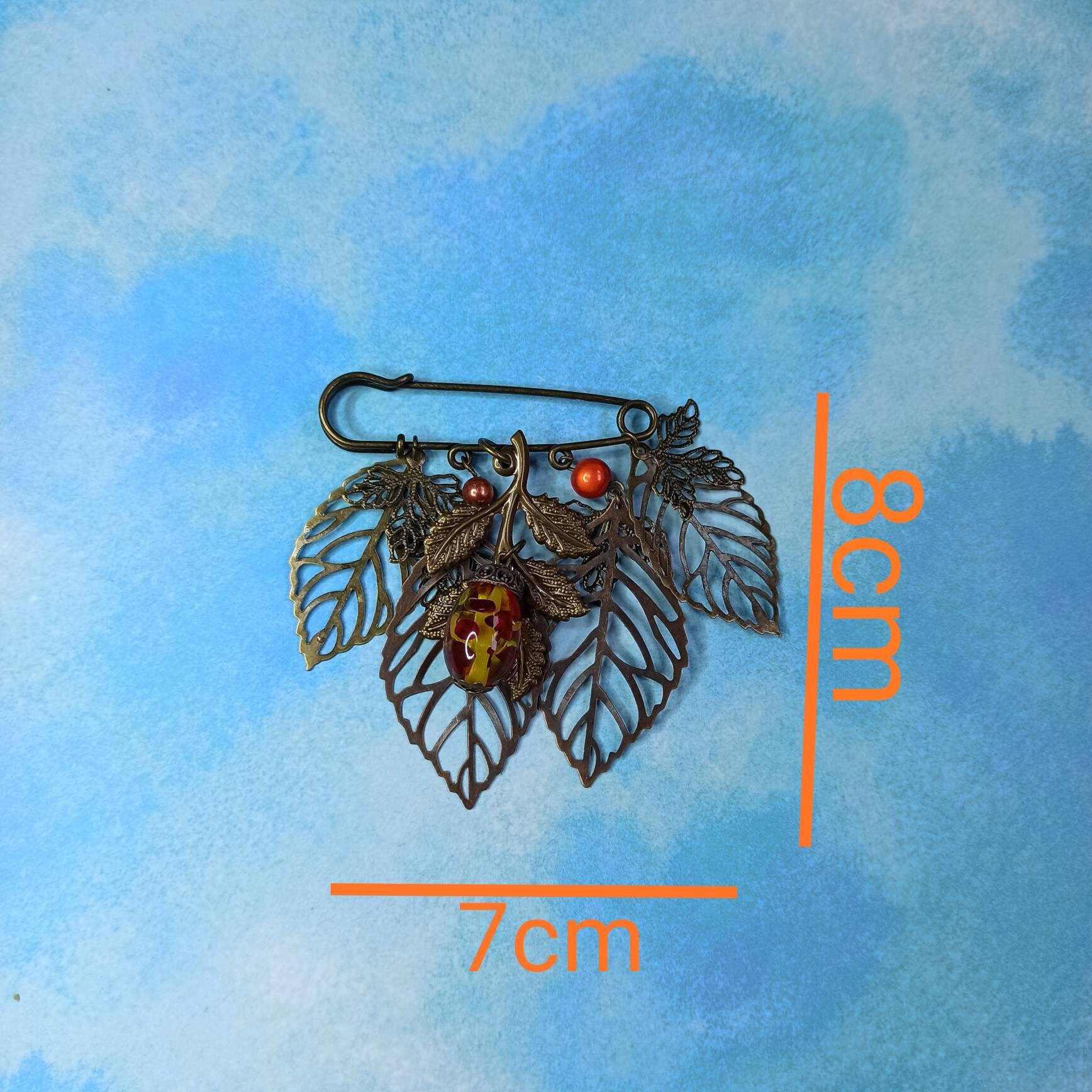 Leaves Brooch Gift Brooch Oak Leaf Brooch Brooch With Oak | Etsy