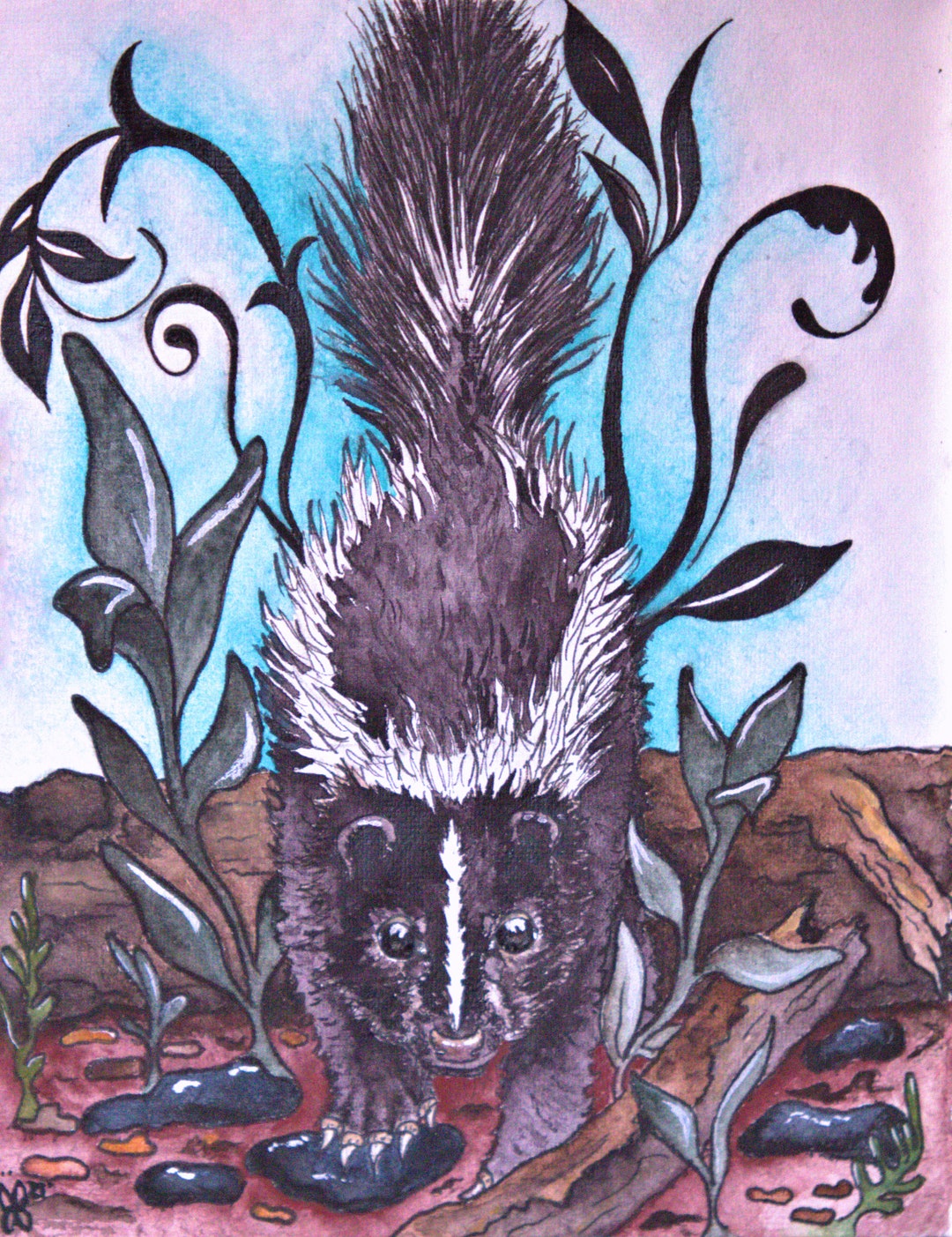 Skunk Limited Art Print Unique Wall Decor for the Animal/nature Lover ...