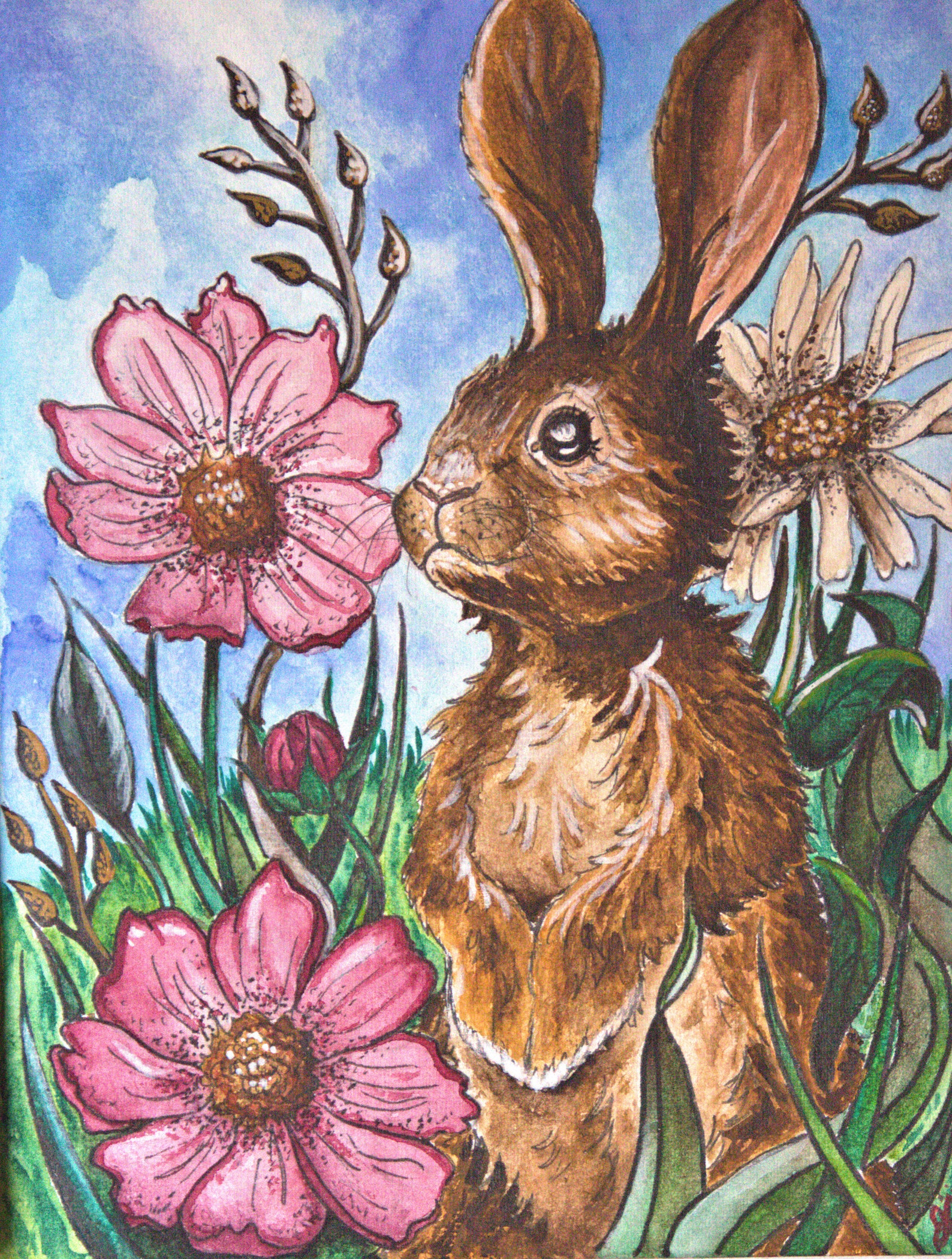 Spring Bunny Limited Art Print - Etsy