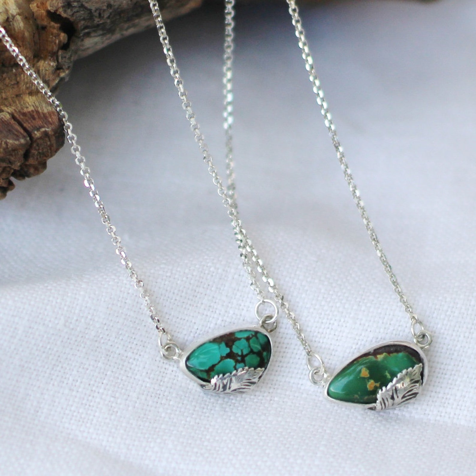 Turquoise Nature Inspired Necklace - Etsy