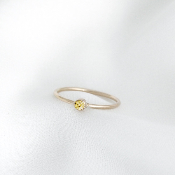 November Birthstone Ring - Etsy