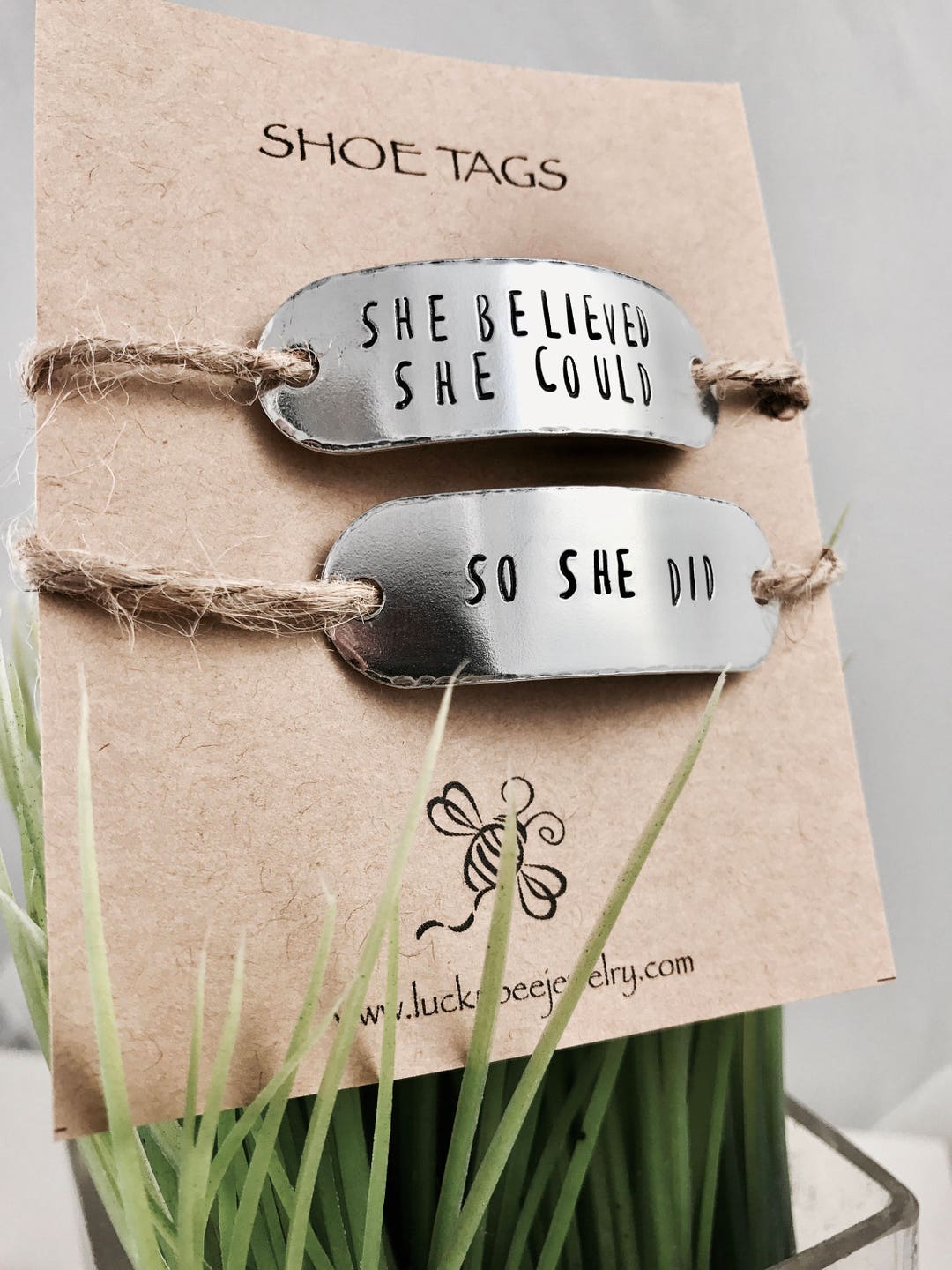 Personalized Shoe Tags, Hand Stamped Shoe Tag, Marathon Runners, Gift ...