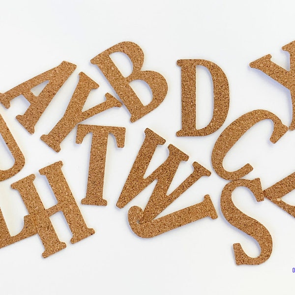Cork Alphabet - Etsy