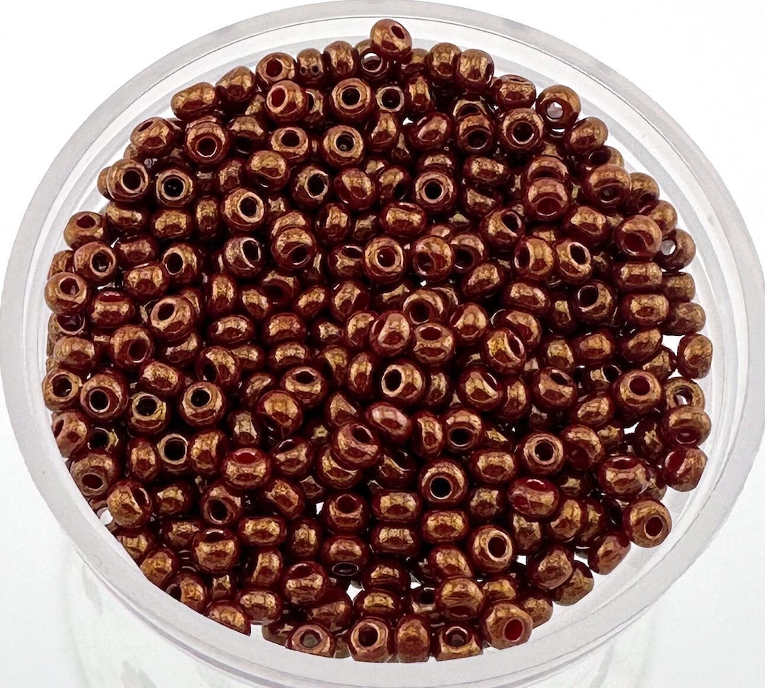 20g 8/0 (93109) Preciosa Ornela Seed Beads - Czech Beads Brown-bronze ...