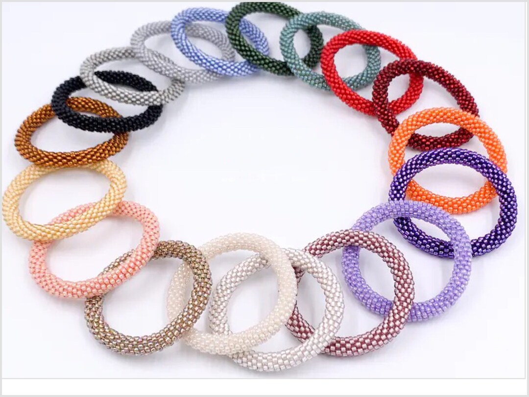 Handmade Bracelets of Toho Beads No Clasp, Handmade Bangle Gift - Etsy