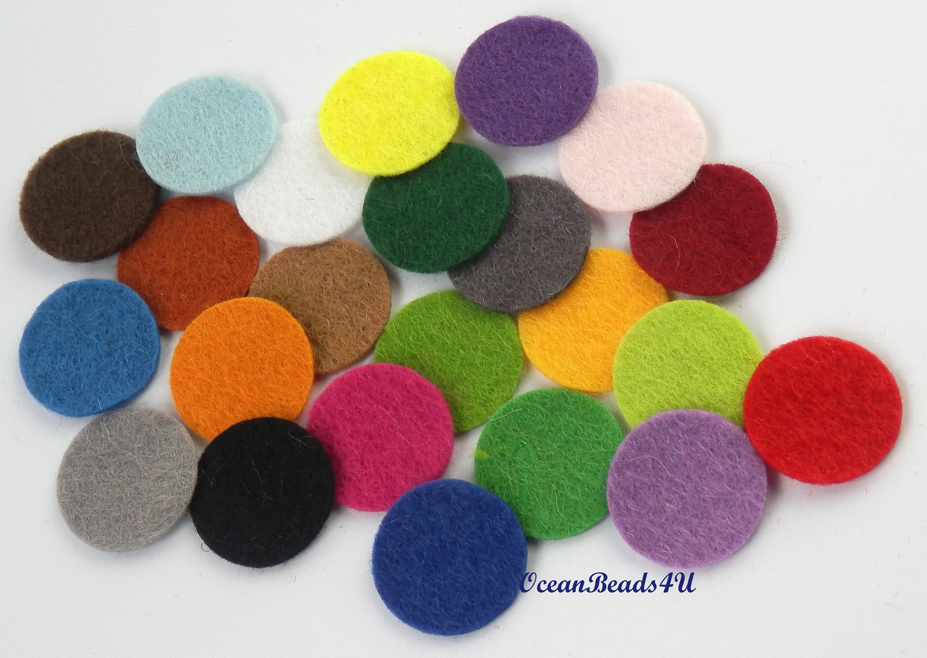 100 Felt Circles color/size free choice Felt Die Cuts | Etsy