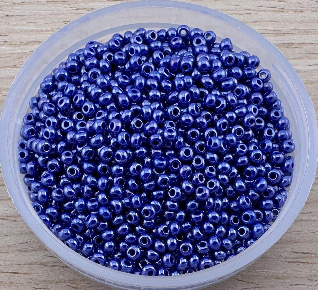 10/0 Preciosa Ornela Czech Seed Beads 38050 (14) 20g Blue, Bohemian ...