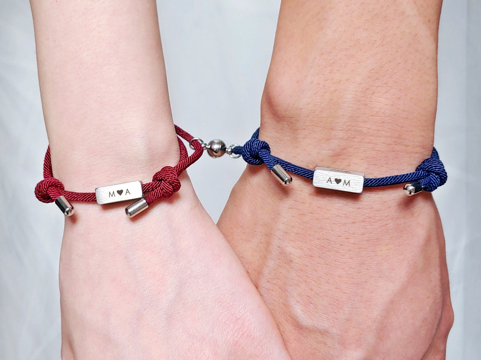 11 Best Couple Magnetic Bracelets 7 Colors Braided Best | Etsy