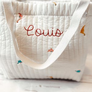 Custom Hand Embroidered Baby Tote – Personalized Travel Bag - Etsy