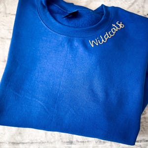 Custom Hand-embroidered Sports Team Sweatshirt – Personalized Name ...