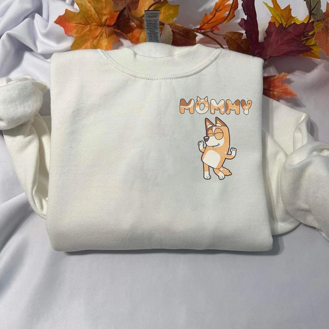 Retro Mom Bluey Shirt, Chilli Heeler Bluey Family Shirt, Mom Bluey ...