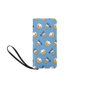 Donald Duck Wallet Donald Wrist Wallet Donald Wristlet Disney Wallet ...