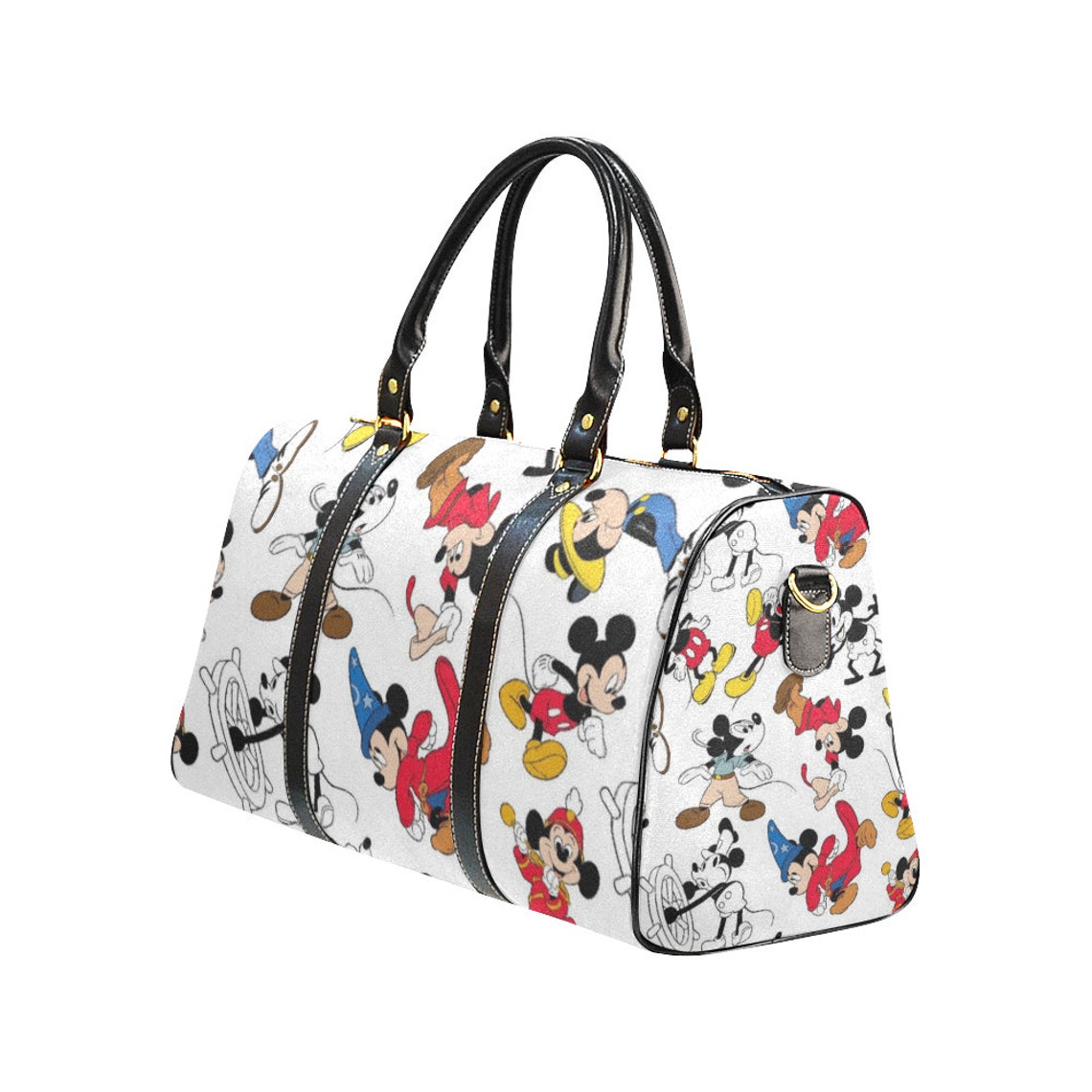 Mickey Mouse Travel Bag Mickey Duffel Bag Disney Duffel - Etsy