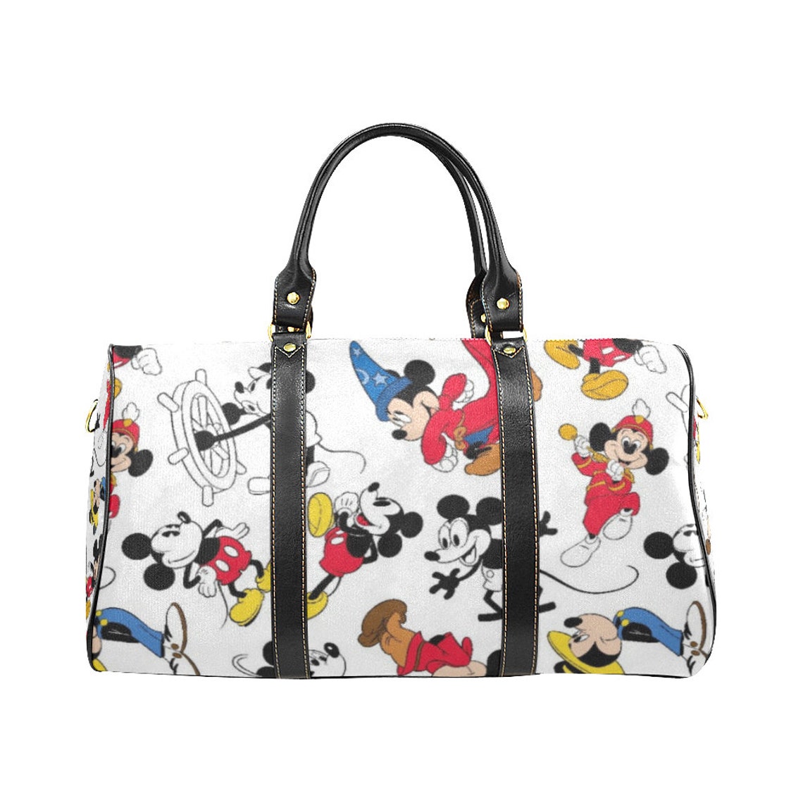 Mickey Mouse Travel Bag Mickey Duffel Bag Disney Duffel - Etsy