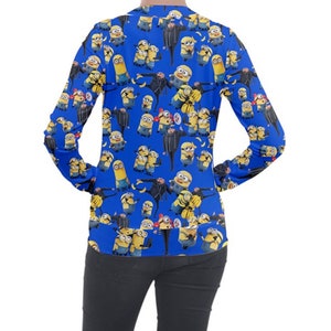 Despicable Me Jacket Minions Zip-up Jacket Minions Scrub Top Scrub ...