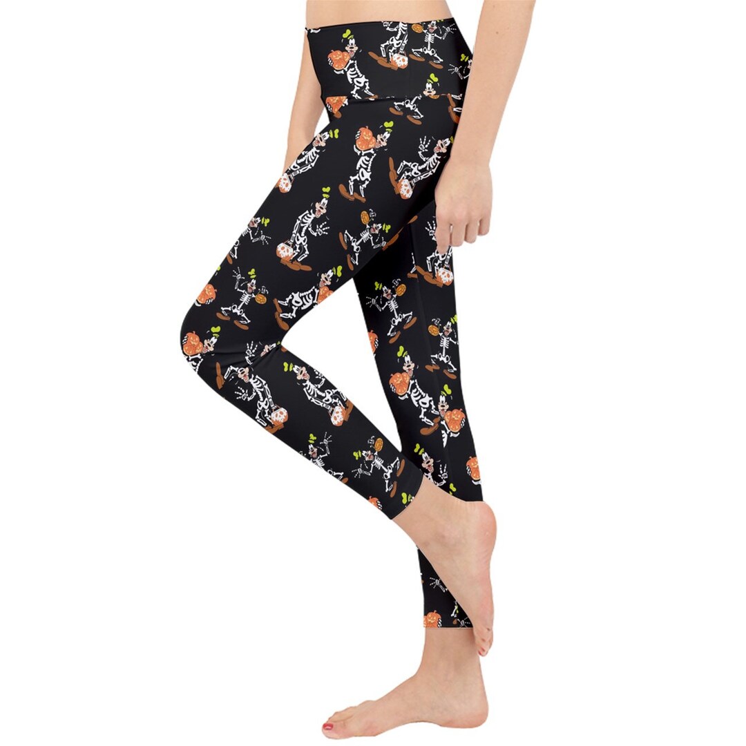Goofy Skeleton Leggings | Goofy Leggings | Disney Halloween Leggings ...