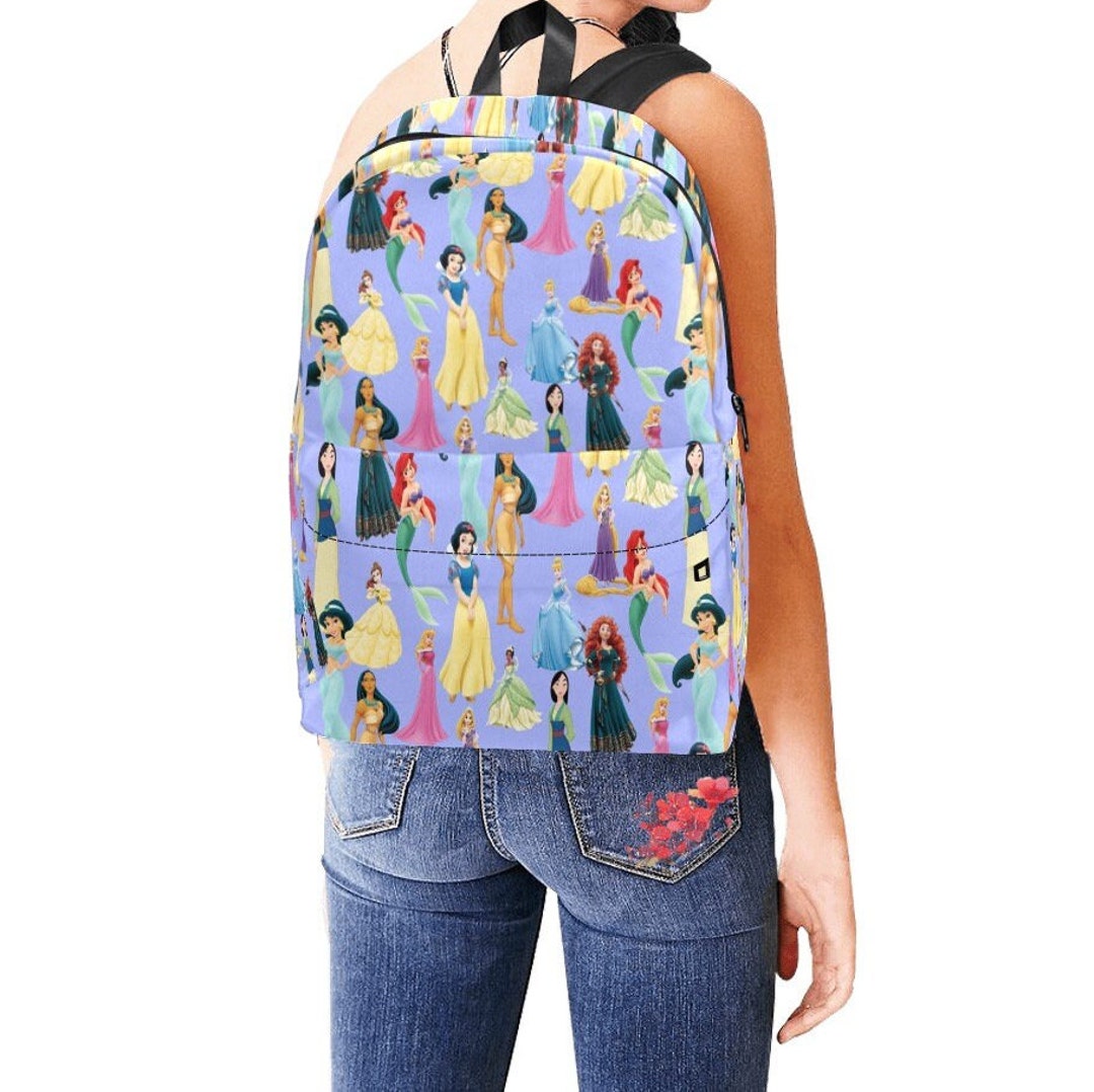 Princess Backpack Disney Princess Book Bag Disney Princess - Etsy
