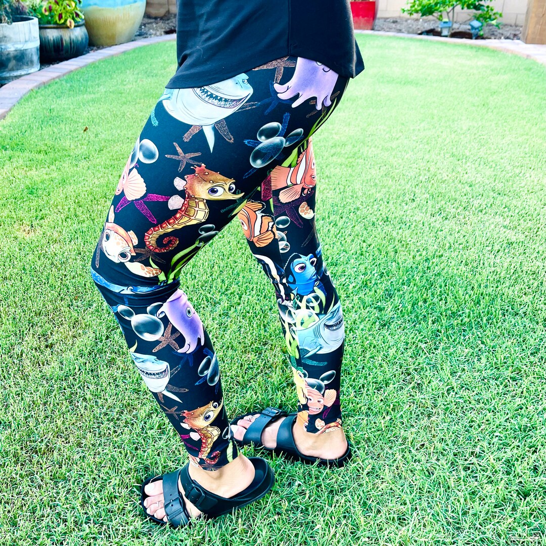 Finding Nemo Leggings Nemo Leggings Finding Nemo Pants Disney Yoga ...