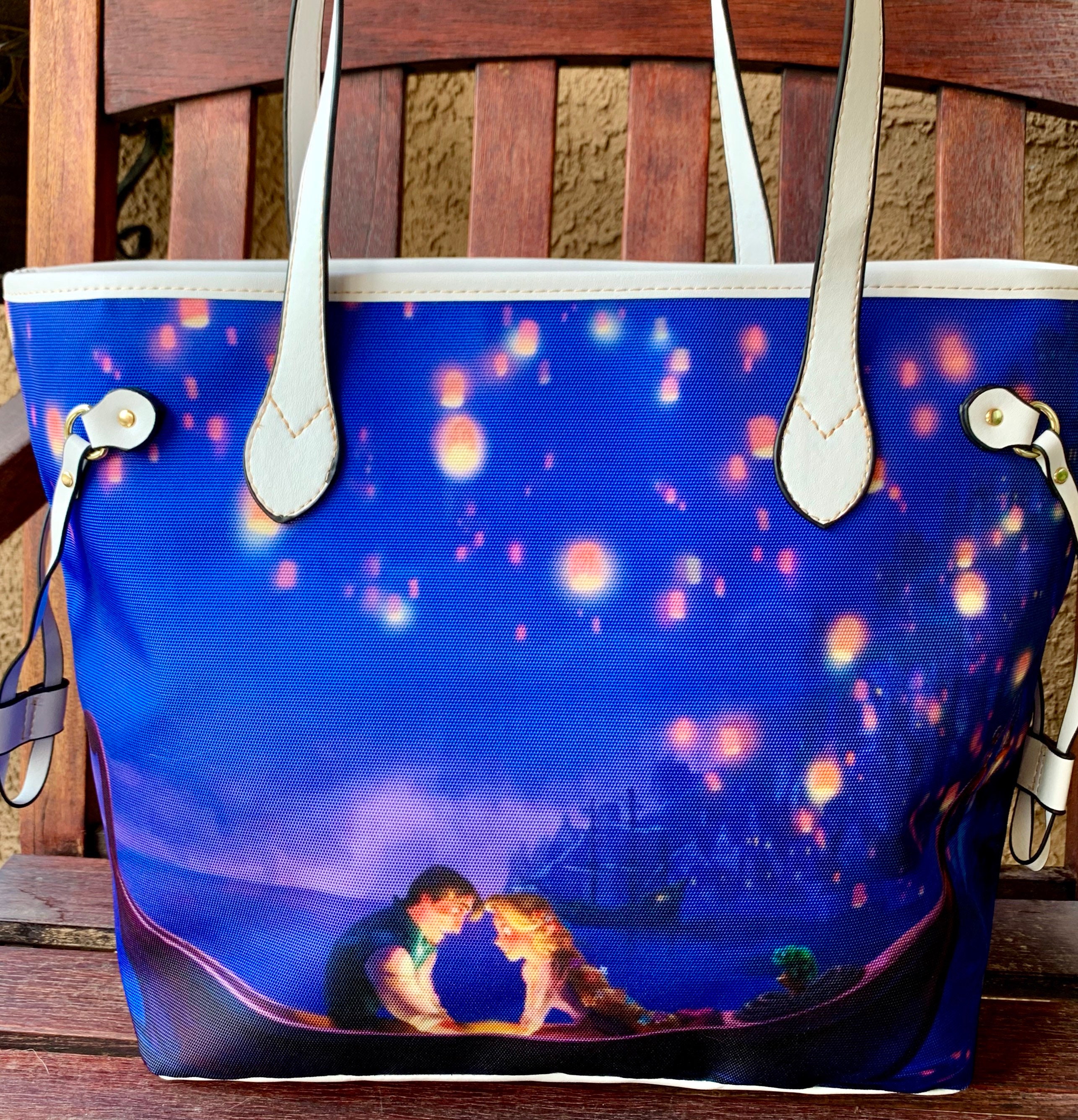 Tangled Canvas Tote Purse Rapunzel Tote Bag Rapunzel Purse - Etsy