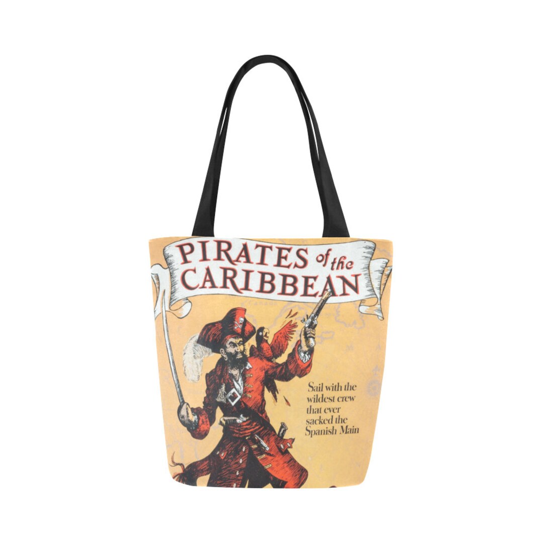 Pirates of the Caribbean Canvas Tote | Pirates Tote | Pirates Bag ...