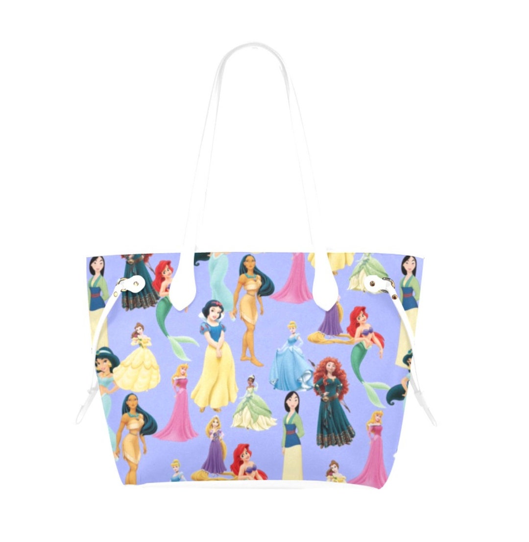 Disney Princess Canvas Tote Purse | Princess Tote Bag | Princess Purse ...