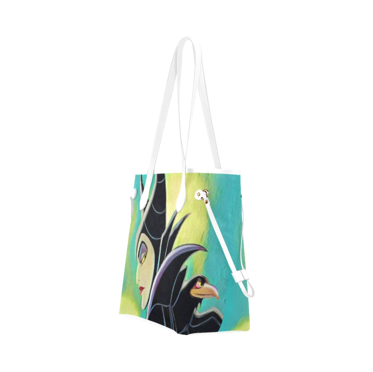 Maleficent Canvas Tote Purse | Maleficent Tote Bag | Maleficent Purse ...