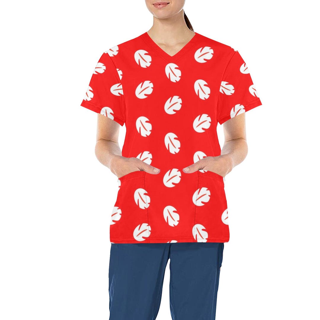Lilo Floral Scrub Top | Lilo and Stitch Scrub Top | Lilo Dress | Disney ...