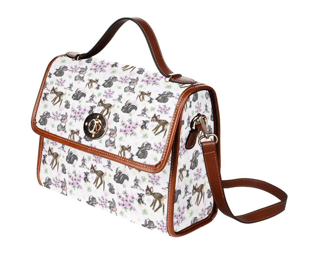 Bambi and Friends Canvas Purse | Bambi Purse | Bambi Crossbody Purse ...