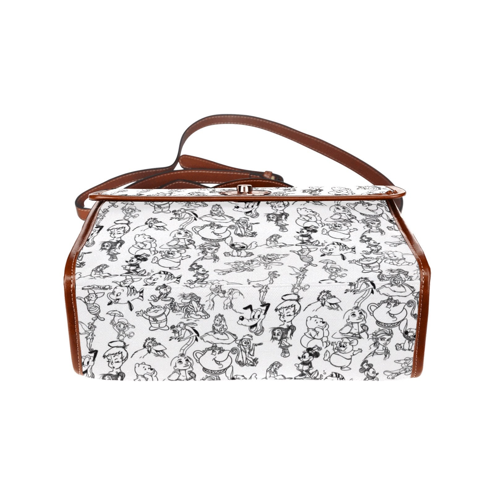 Disney Sketch Canvas Crossbody Bag| Disney Characters Bag sold by Jerry ...