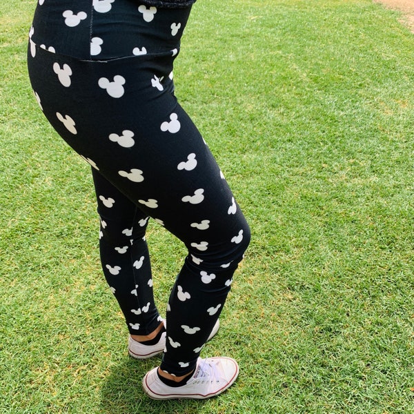 Mickey Mouse Yoga Pants - Etsy