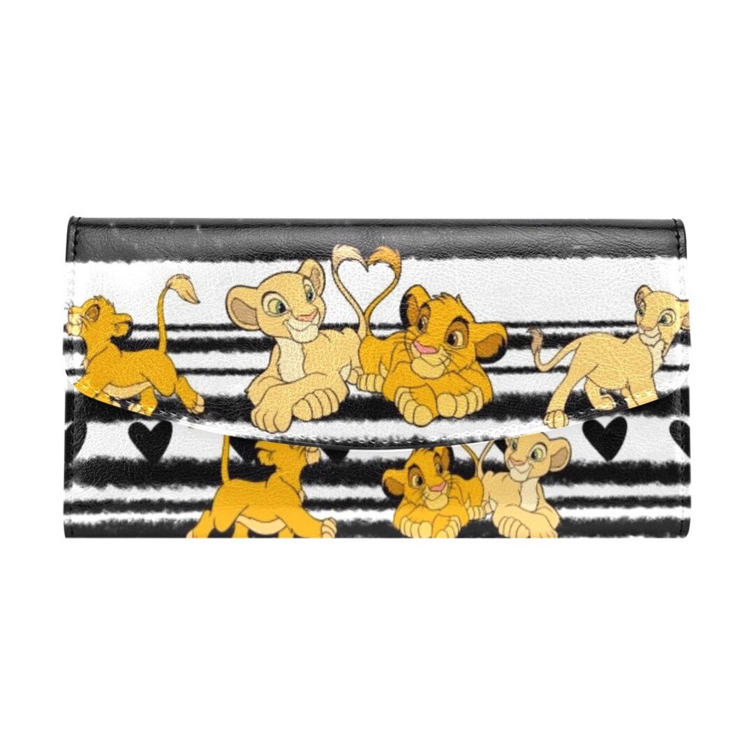 Simba and Nala Wallet Lion King Flap Wallet Lion King Wallet Simba and ...