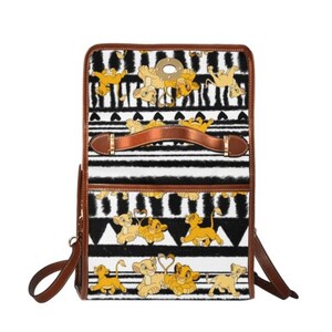 Simba and Nala Canvas Crossbody Purse Lion King Purse Lion King ...