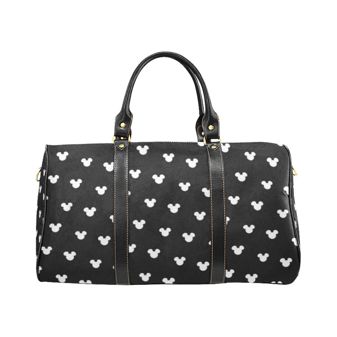 Mickey Mouse Black Travel Bag Mickey Duffel Bag Disney | Etsy