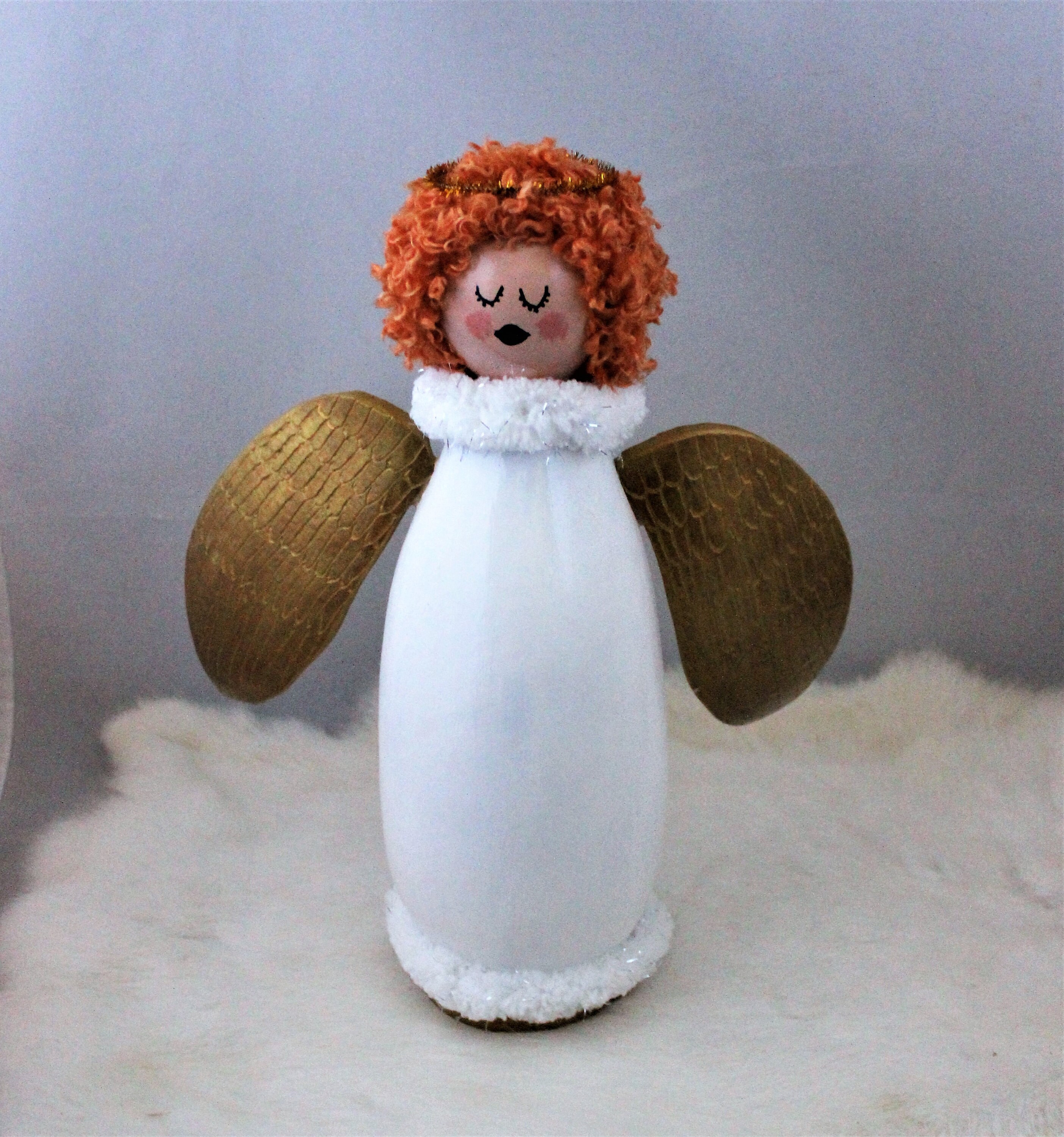 Angel Gourd With Red Hair 20 - Etsy