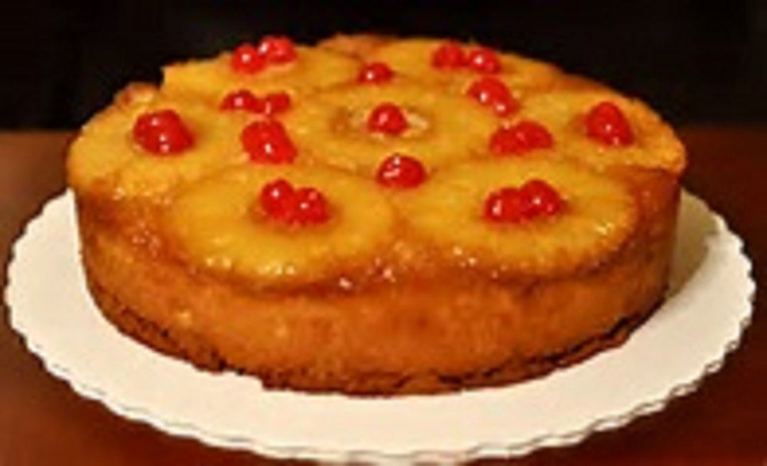 Caribbean Pineapple Upside Down Cake Downloadable Recipe - Etsy