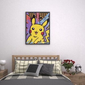 Pokémon Poster, Pikachu Printable Digital Print, Wall Art Gift for Kids ...