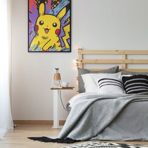 Pokémon Poster, Pikachu Printable Digital Print, Wall Art Gift for Kids ...