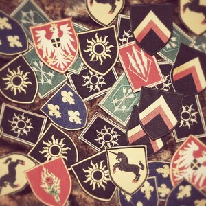 Witcher Inspired Bagde Crest Cosplay Larp Nilfgaard Temeria Redania ...