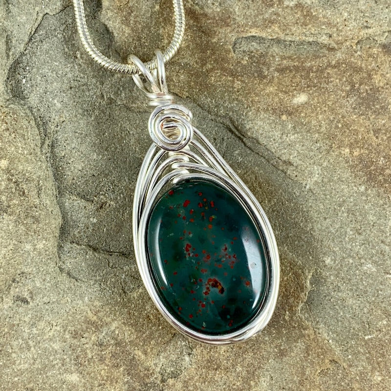 Bloodstone Jewelry - Etsy