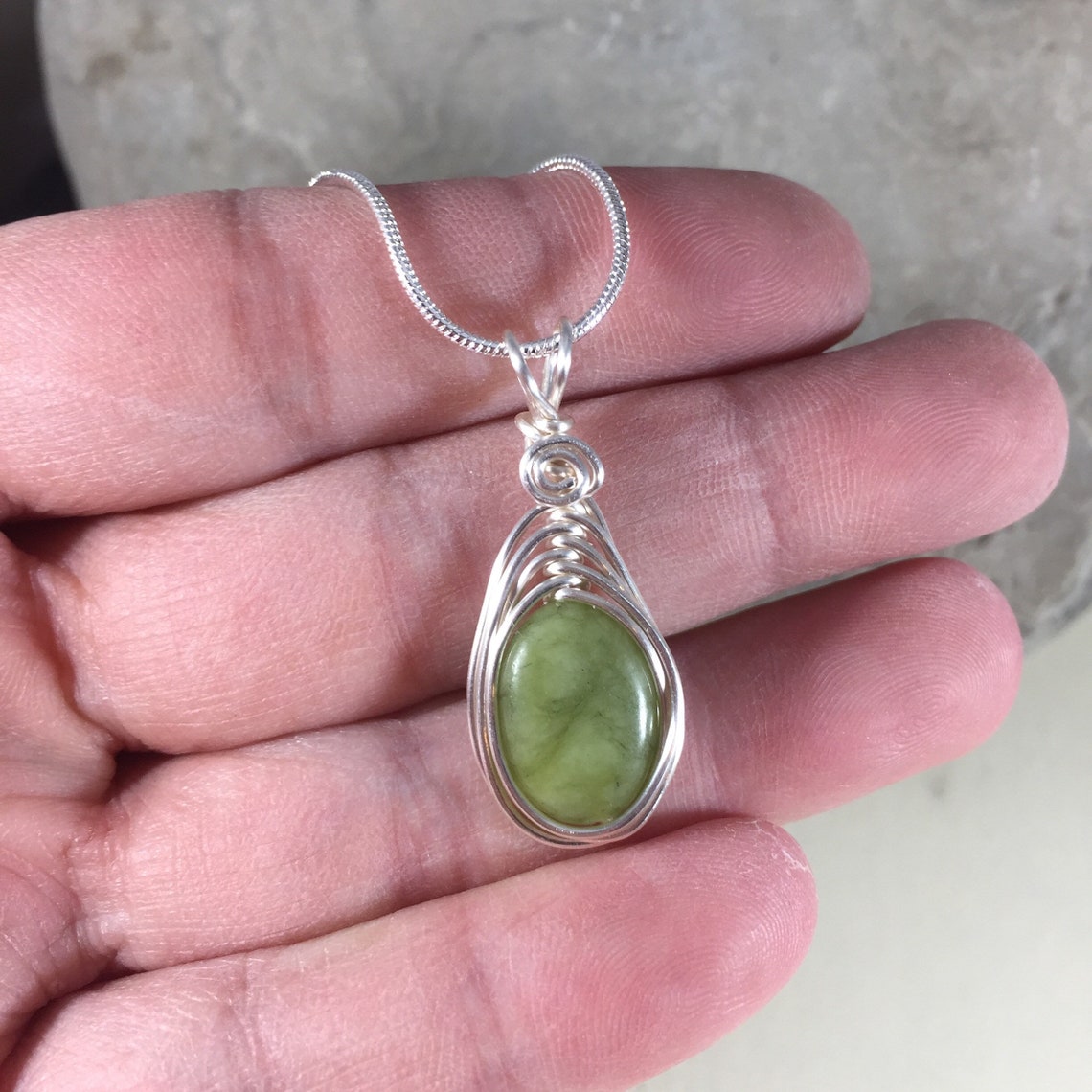 Irish Connemara Marble Necklace for Women Connemara Marble - Etsy